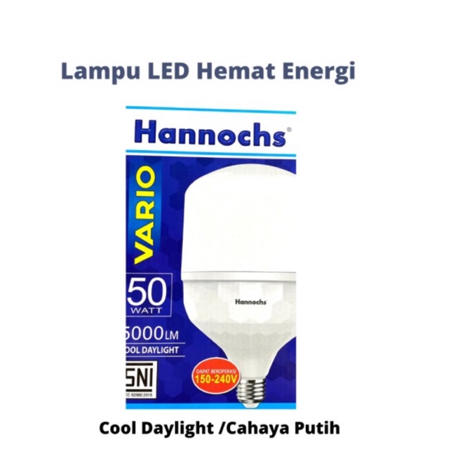 Jual HANNOCHS LAMPU LED VARIO 50 WATT (CAHAYA PUTIH) | Shopee Indonesia