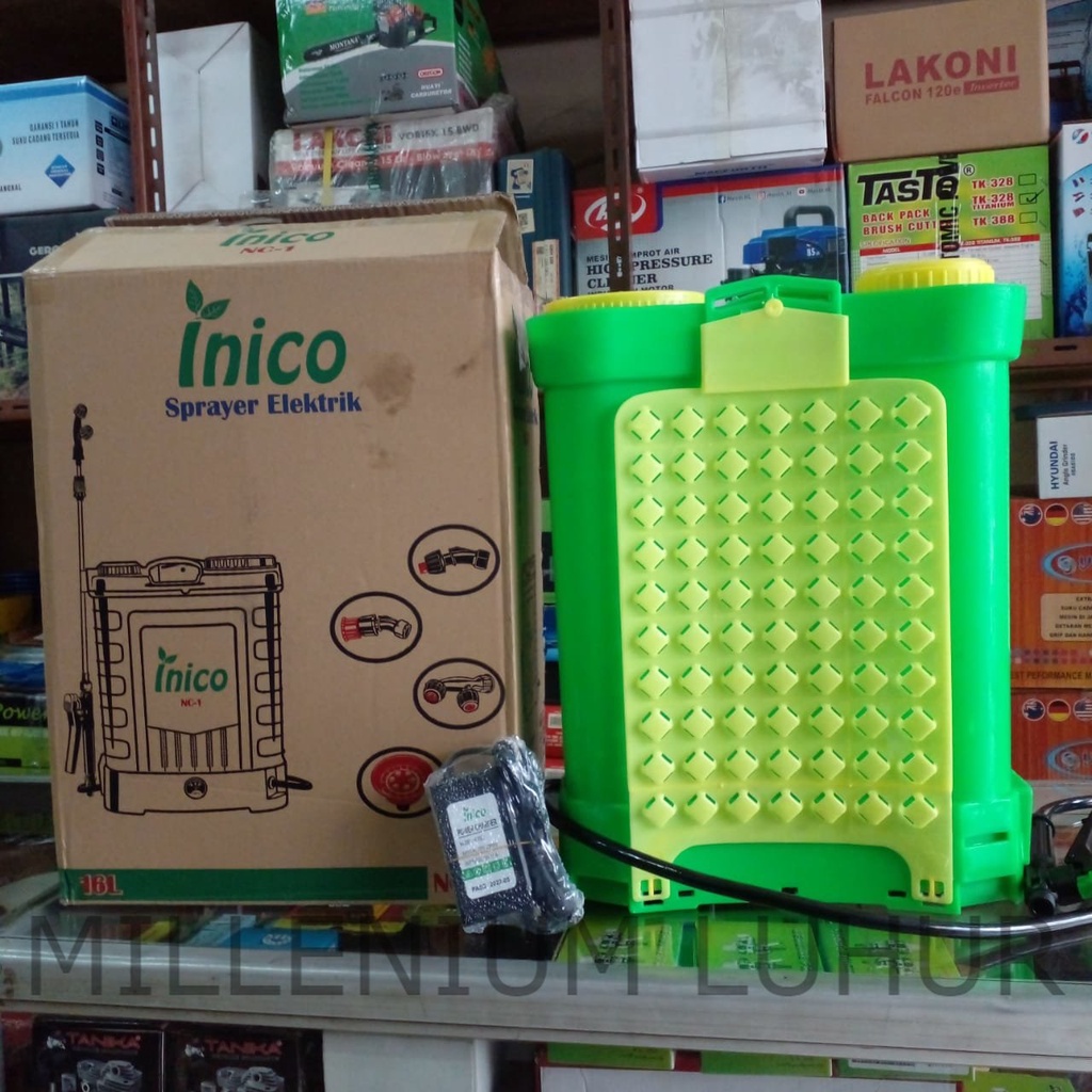 Jual Alat semprot hama/ Pompa gendong Inico Elektrik sprayer 16 liter ...