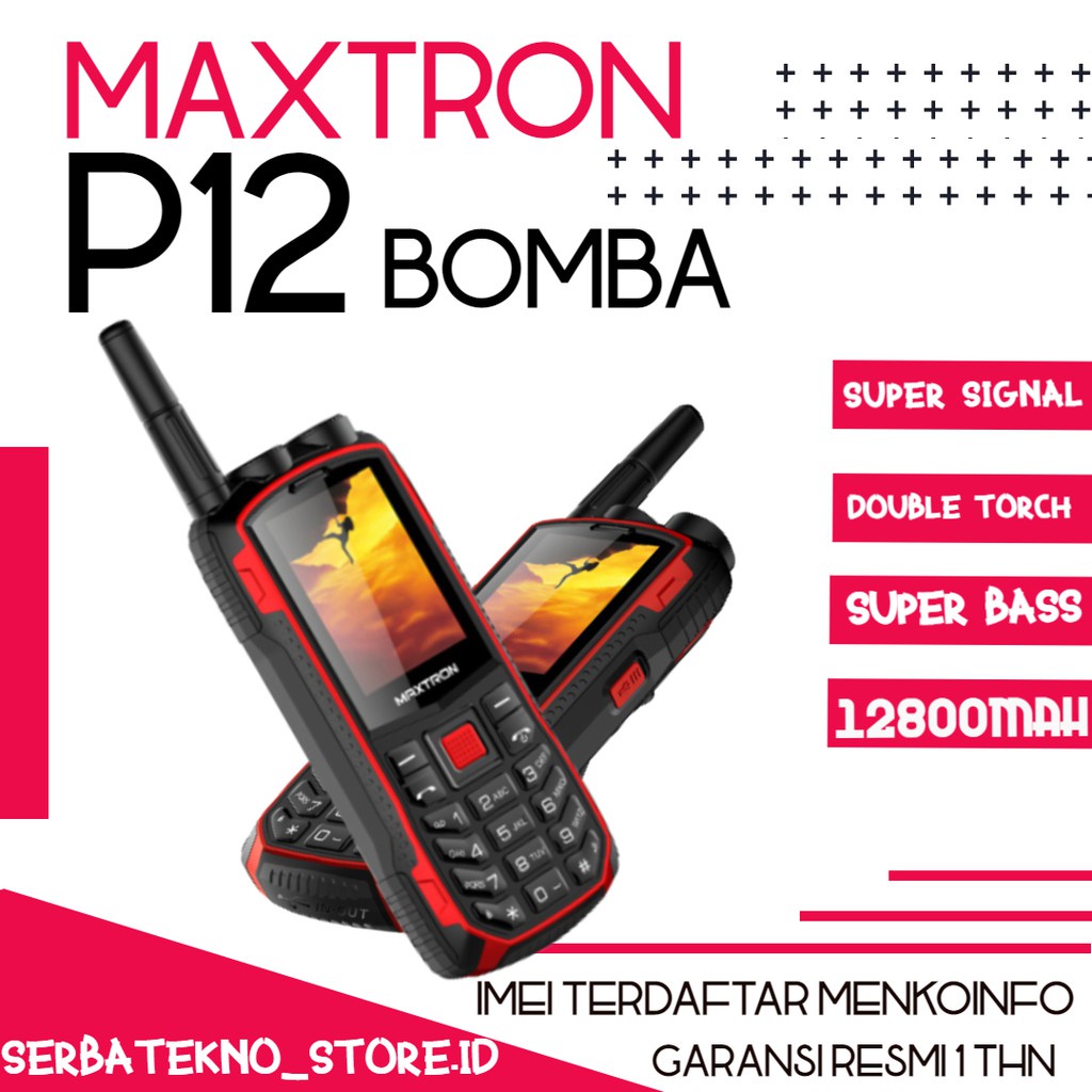 Jual Maxtron P12 Bomba Hp Powerbank Outdoor Bluetooth Speaker 12800mAh ...