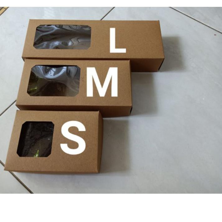 Jual Termurah box craft BROWNIES SMALL/MEDIUM/LARGE WINDOW dus kertas ...