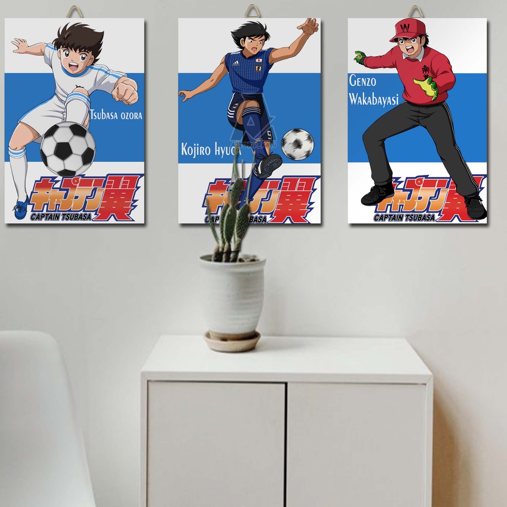 Jual HIASAN DINDING CAPTAIN TSUBASA POSTER KAYU Hiasan Kamar Poster ...