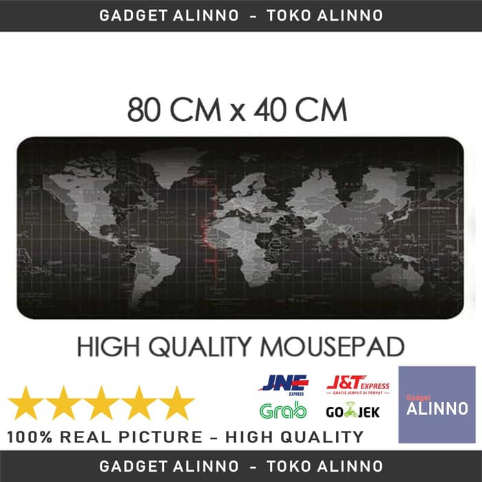 Jual MOUSEPAD GAMING 40CM x 80CM MOUSE PAD PETA DUNIA / MOUSEPAD ...
