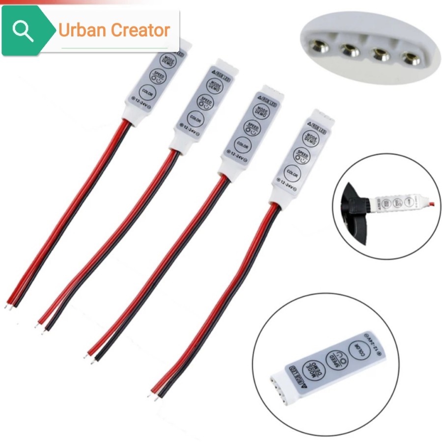 Jual Modul RGB Mini Controller RGB Controller Mini Led Strip Flexible 4 ...