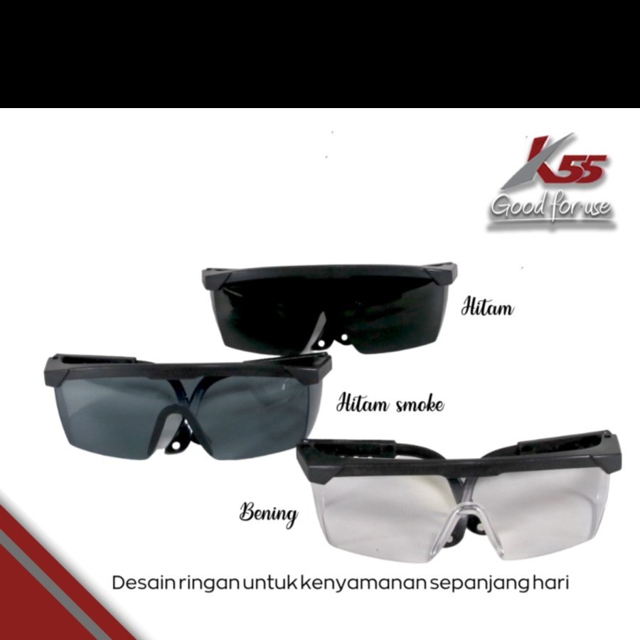 Jual Kacamata Safety Pelindung Kerja Las Grenda Safety Glasses K55 Kaca Mata Kerja | Shopee ...