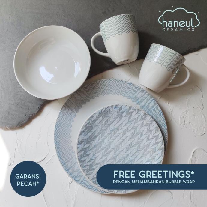 Jual Tosca Zigzag Dinnerware Set | Piring Keramik Set | Wedding Gift ...