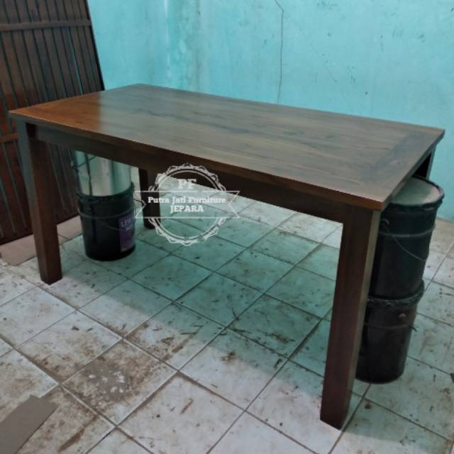 Jual Meja Panjang Bahan Kayu Jati - Meja Makan - Meja Kantor Model ...