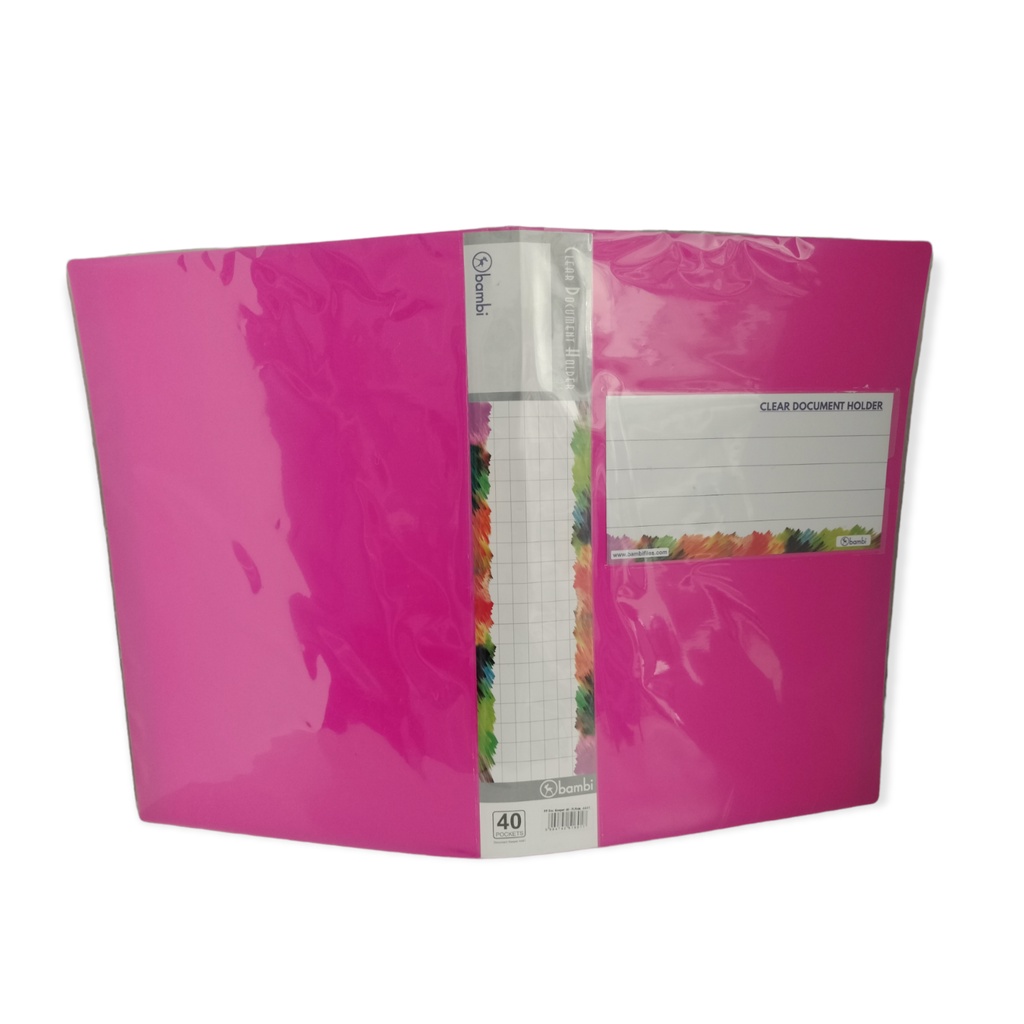 Jual Clear Document Holder Map Dokumen Bambi 4421 Folio 40 Pockets ...