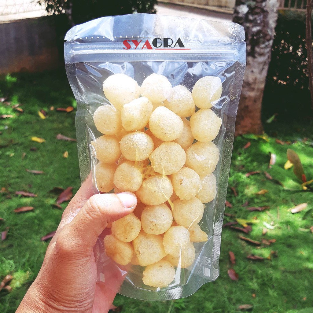 Jual Endog Lewo/ Emplod Pedas Original 50gr . Cemilan Khas Garut ...