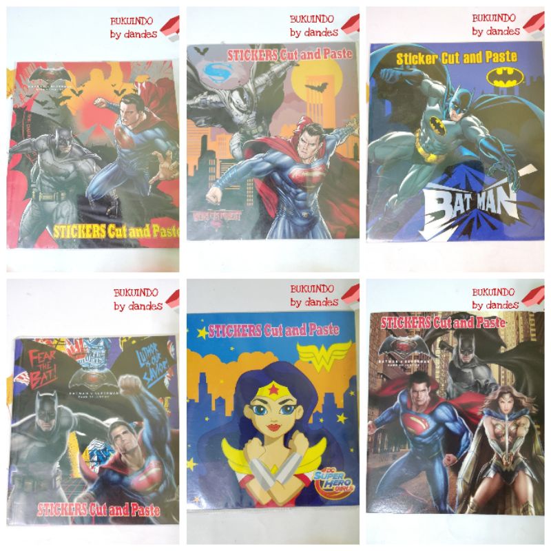 Jual Adinata DC Heroes Stickers Cut & Paste - Dadi Prima Buku Mewarnai ...
