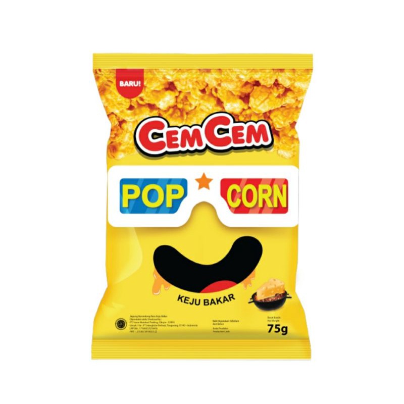 Jual CEMCEM Popcorn Keju Bakar 75 g | Shopee Indonesia