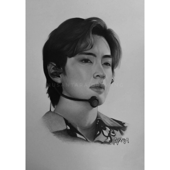 Jual Sketsa Wajah Hitam Putih | Ukuran A4 21cm x 30cm | Shopee Indonesia