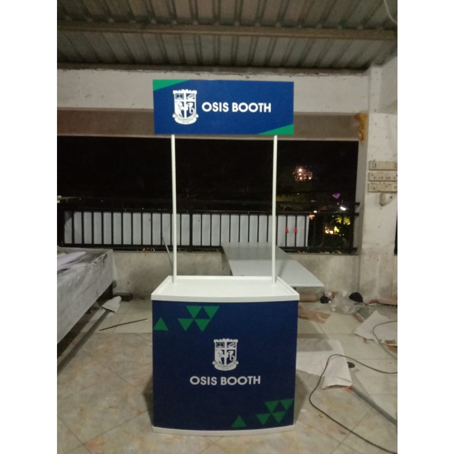 Jual Event Desk Custom / Meja Promosi Desain Bebas / Branding booth ...
