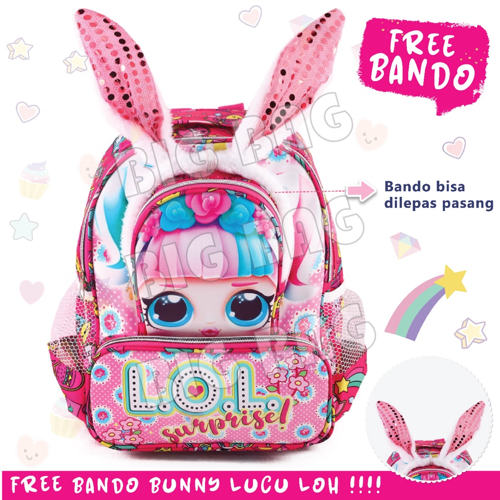 Jual RTM - Tas Ransel Anak Perempuan Karakter Bunny - LOL SURPRISE ...