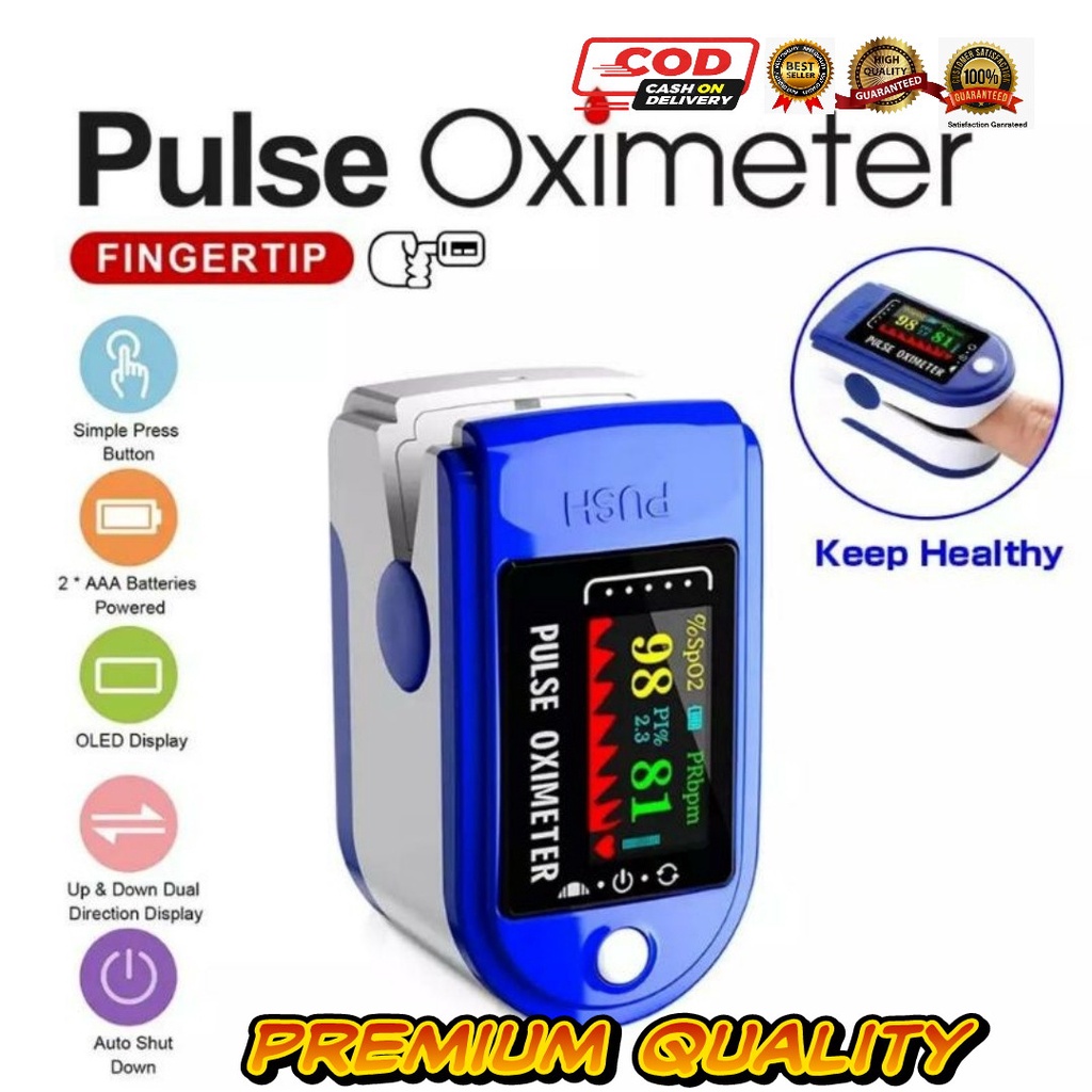 Jual alat ukur oksigen dalam darah oxymeter / oximeter fingertip pulse ...