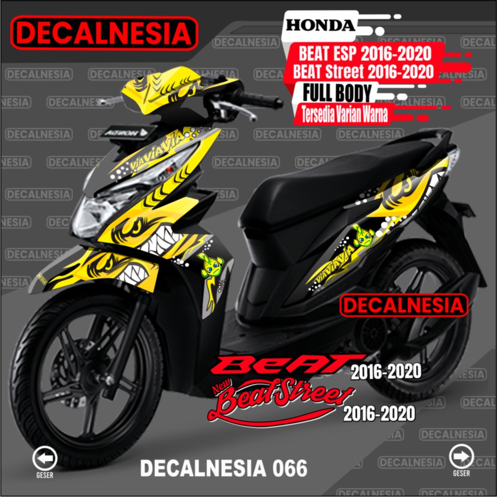 Jual Honda Decal Beat ESP Stiker Beat Street 2017 2018 2019 2020 Racing ...