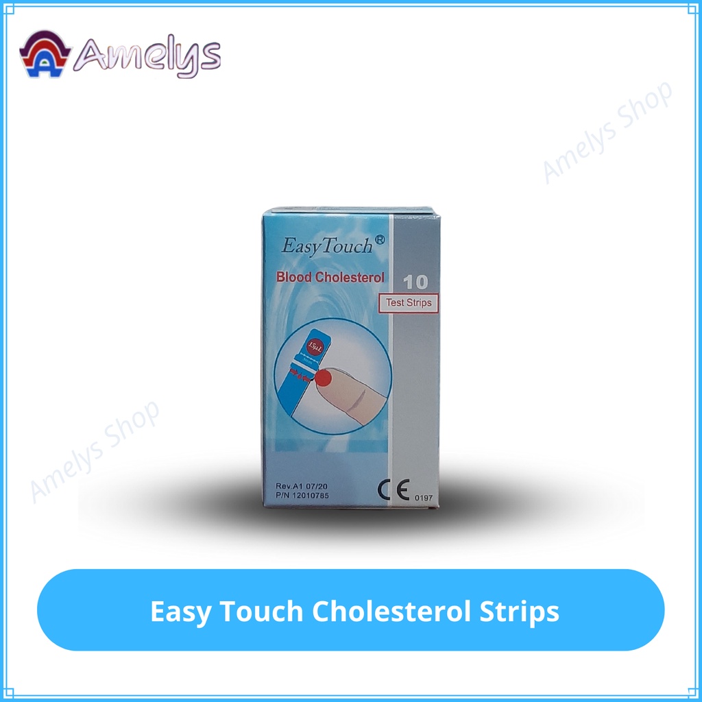 Jual EASY TOUCH Blood Test Strips Cholesterol, Hemoglobin, Glucose, dan ...