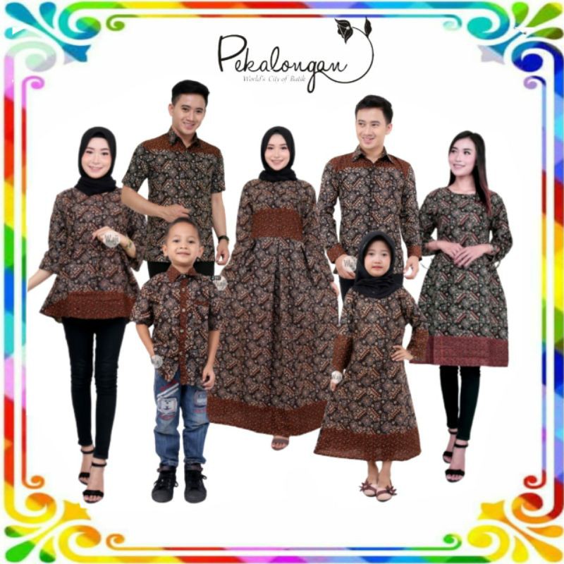 Jual BAJU BATIK COUPLE KELUARGA TERLENGKAP MOTIF MATARAM / HARGA SATUAN ...