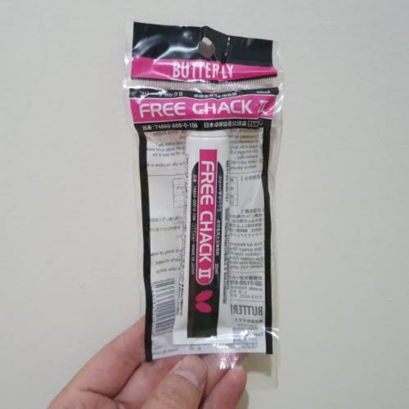 Jual LEM WBG TENIS MEJA BUTTERFLY FREE CHACK II 20ml ORIGINAL | Shopee Indonesia