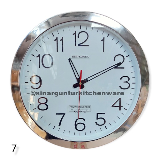 Jual EstiLoren Jam Dinding Bunyi - HST 42042 DW | Shopee Indonesia