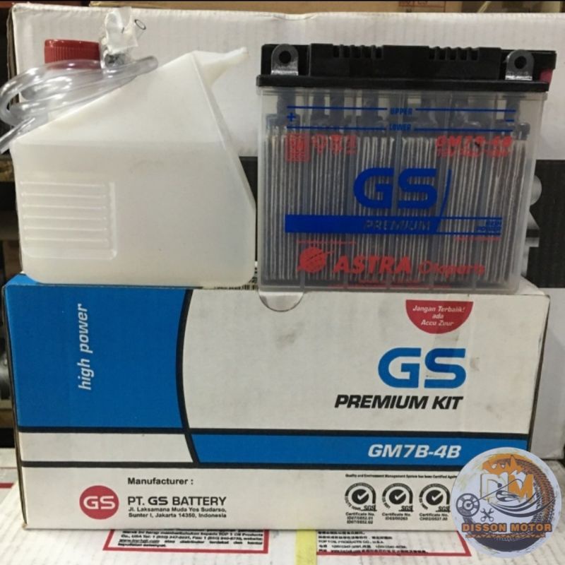 Jual AKI GS GM7B-4B AKI GS BASA AKI TIGER DAN SEJENISNYA | Shopee Indonesia