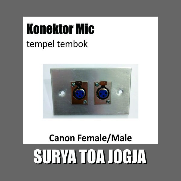 Jual Konektor Mic Tempel Tembok Canon Jeck Male atau Female Panel ...