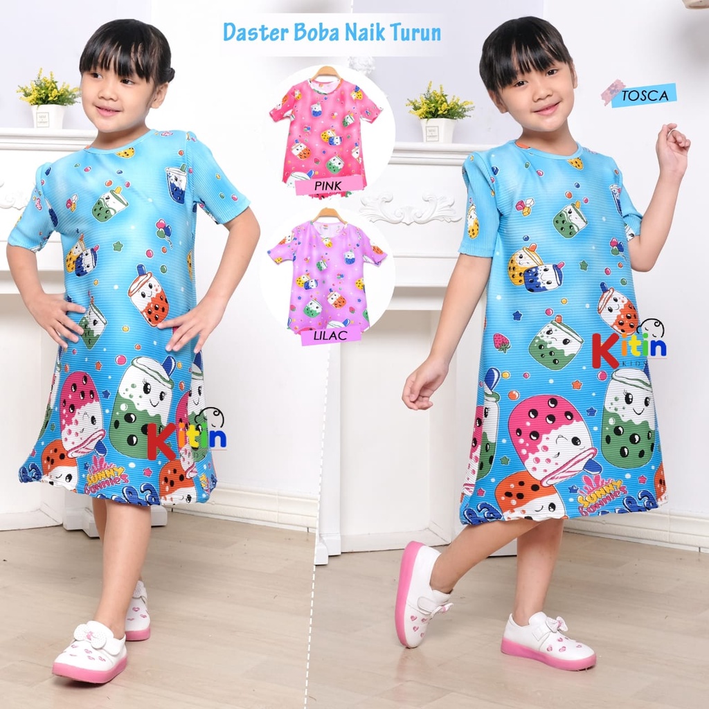 Jual KITIN - DRESS VIRAL NAIK TURUN DASTER ANAK UKURAN 3-9 TAHUN MOTIF ...
