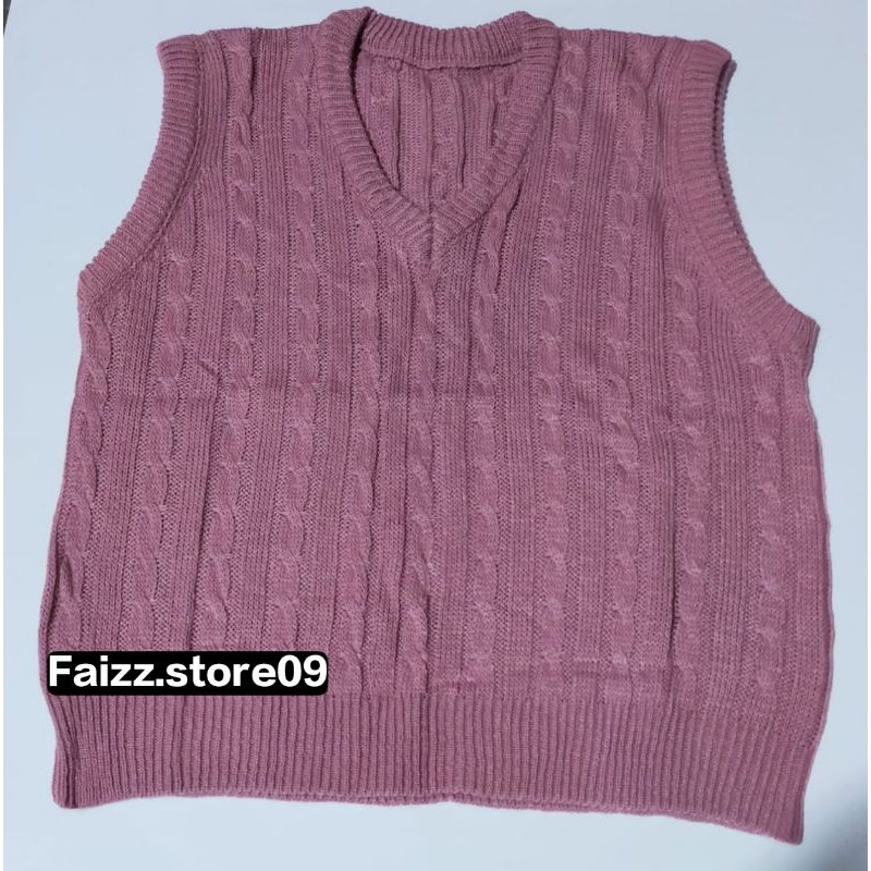Jual Vest ROMPI RAJUT MOTIF CABLE STORE09 MURAH | Shopee Indonesia