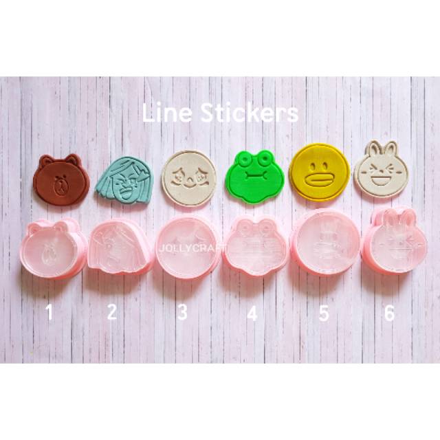 Jual Cookie cutter LINE STICKERS 1-6 (dijual satuan) | Shopee Indonesia