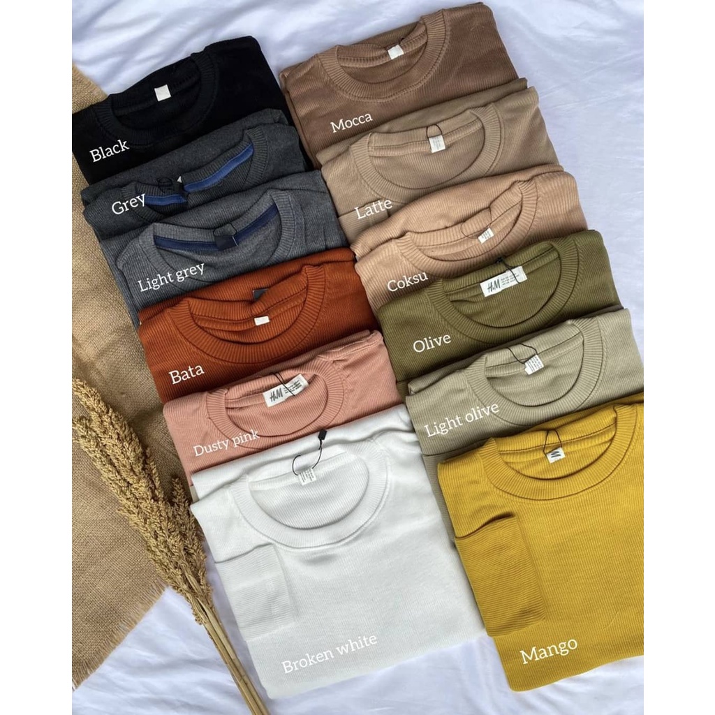 Jual Kaos Rib Premium Lengan Panjang / Kaos Polos Lengan Panjang / Kaos ... Jual Kaos Rib Premium Lengan Panjang / Kaos Polos Lengan Panjang / Kaos ...