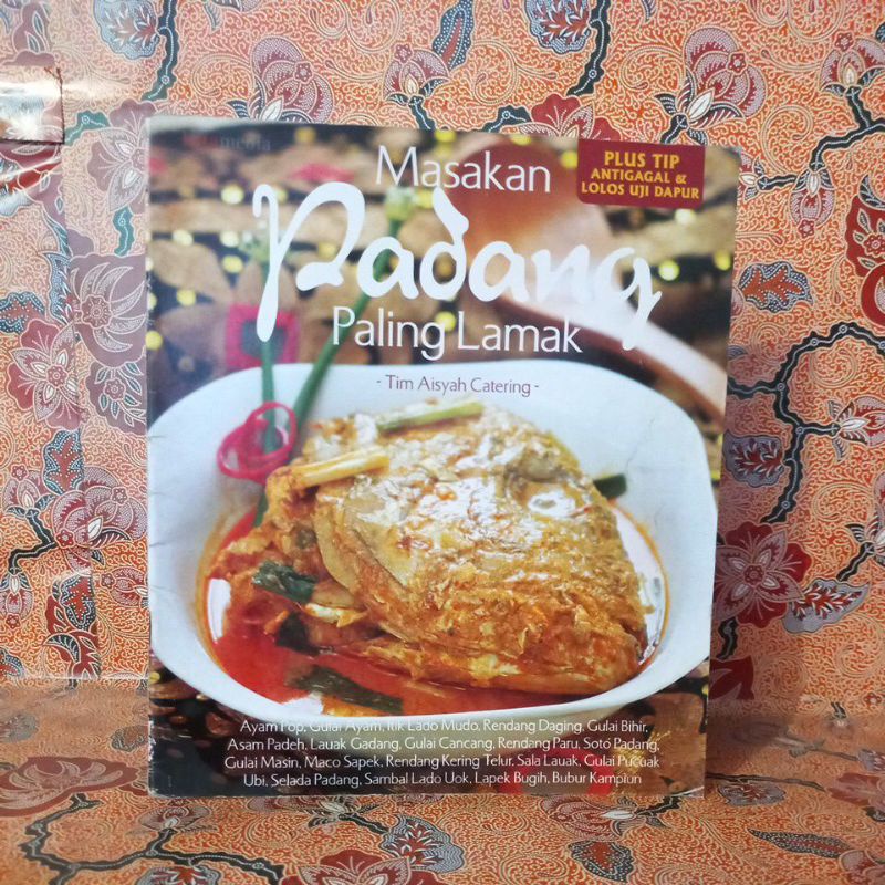 Jual Buku Resep Masakan - Masakan Padang Paling Lamak (Plus Tip ...