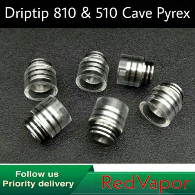 Jual Driptip 810 dan 510 CAVE PYREX Drip Tip | D5046 | Shopee Indonesia