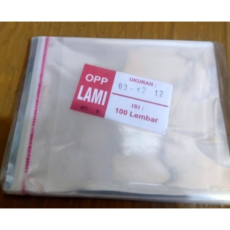 Jual PLASTIK OPP LEM BENING PEREKAT UK. 12x12 CM ( ISI +/- 100 LEMBAR ...