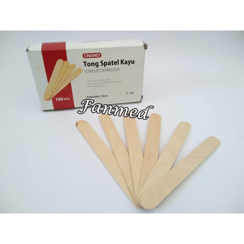 Jual Tongue Spatel Tong Spatel Kayu Spatula Lidah Onemed | Shopee Indonesia