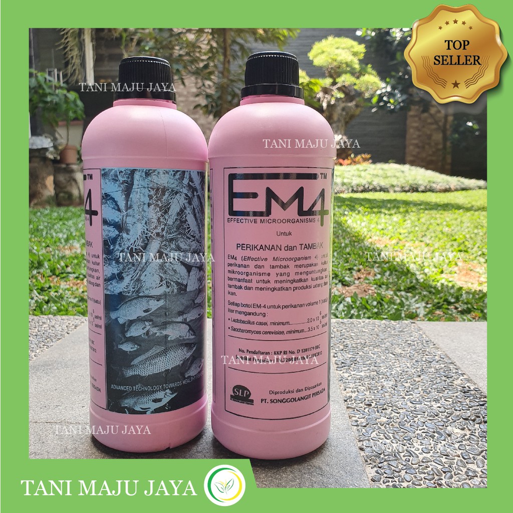 Jual Pupuk Organik EM4 Perikanan dan Tambak 1 liter Bakteri Starter ...