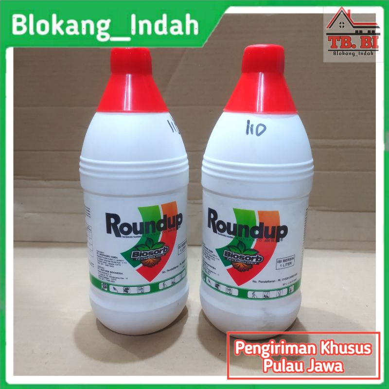Jual ROUNDUP 486SL HERBISIDA OBAT PEMBASMI RUMPUT LIAR & GULMA 1 LITER ...