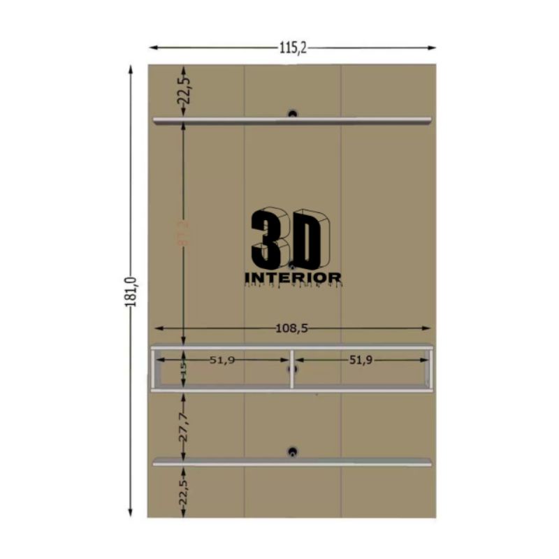 Jual Backdrop TV Modern Minimalis HPL Hitam Dop | Shopee Indonesia