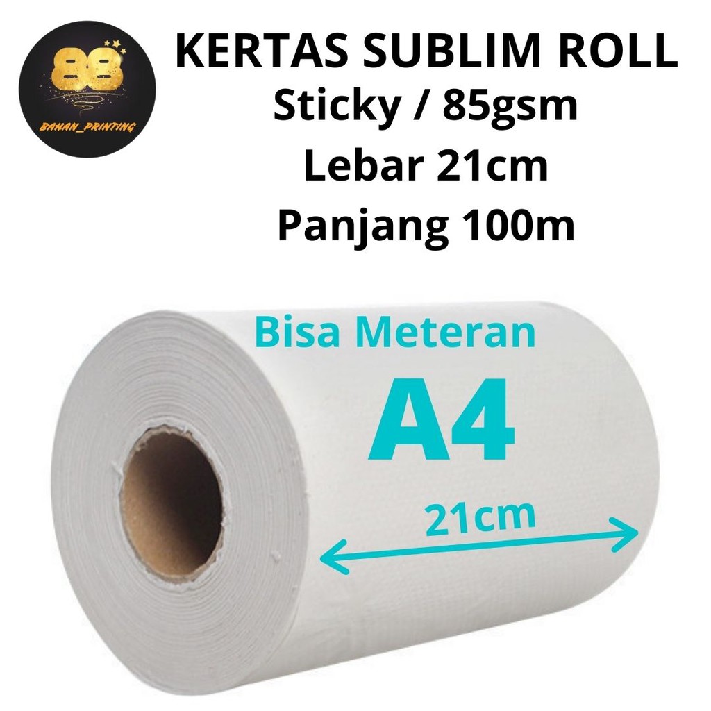 Jual [Roll] Kertas Sublim A4 / Sublimasi / Sublimation Paper | Shopee ...