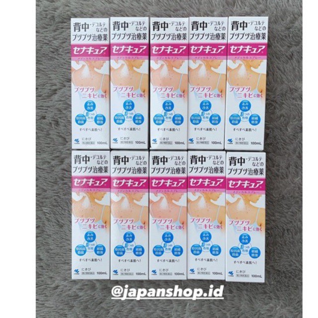 Jual Kobayashi Sena Cure 100ml (SenaCure) Back Acne Spray | Shopee Indonesia