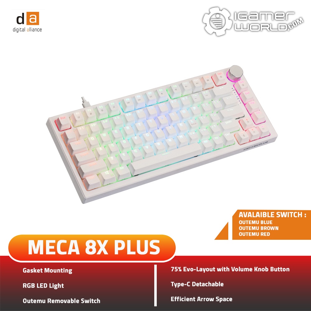 Jual Digital Alliance Meca 8X Plus Gasket Mount Mechanical Gaming ...
