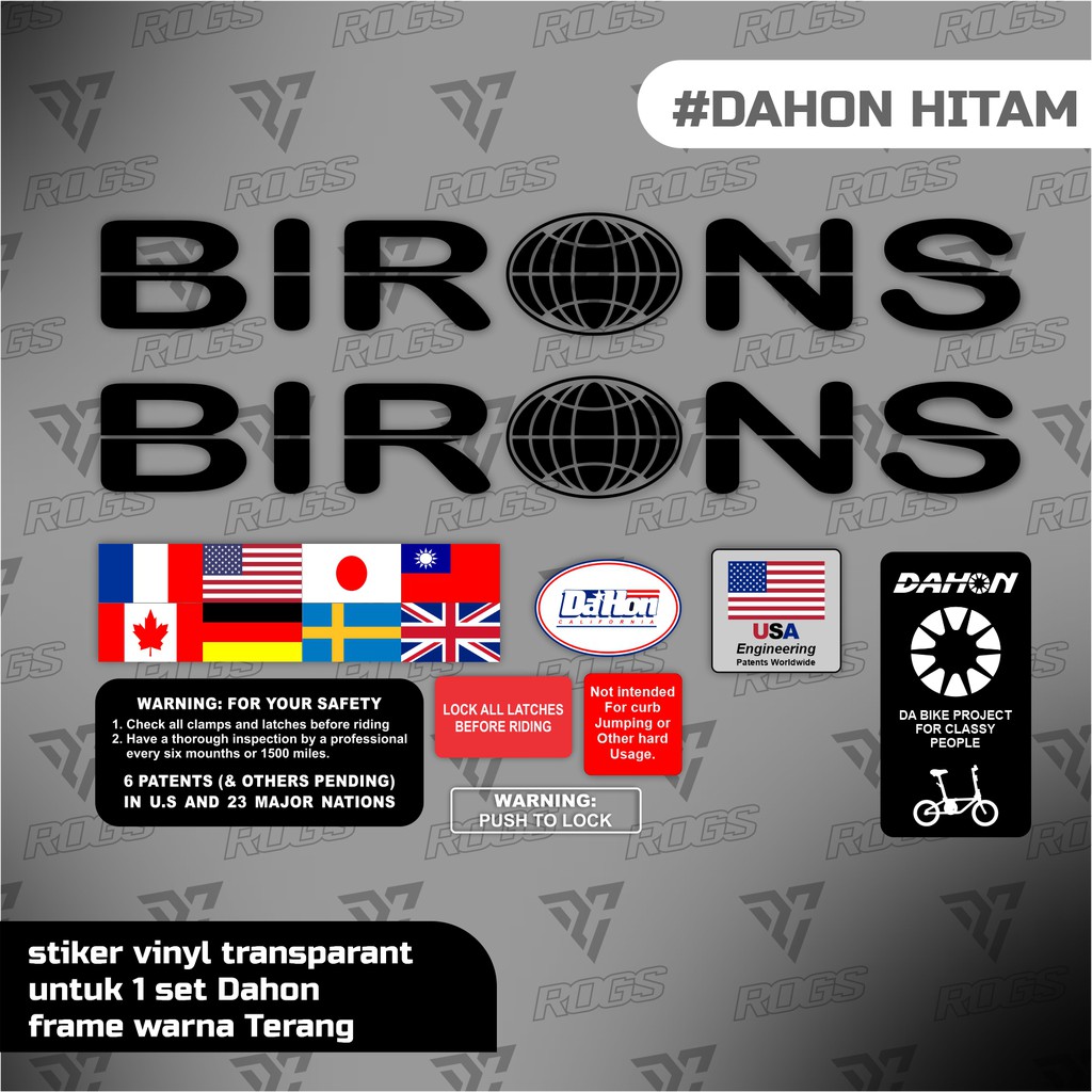 Jual Stiker dahon decal | stiker sepeda | stiker vinyl | Shopee Indonesia