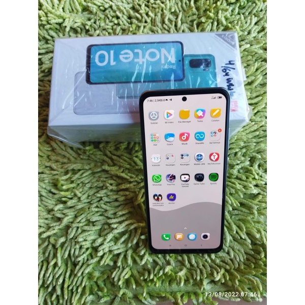 Jual redmi note 10 ram 4/64 fullset | Shopee Indonesia