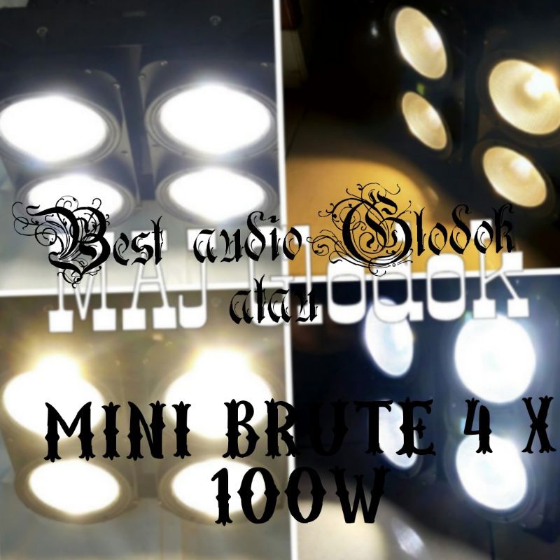 Jual Mini Brute 4 X 100W warna kuning, putih dan kuning putih | Shopee ...