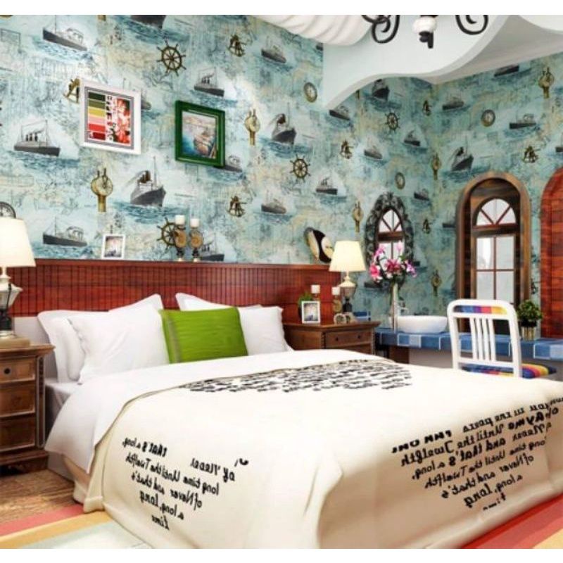 Jual Wallpaper Dinding Sticker Dinding Gambar Kapal Laut Pesiar Gokil ...