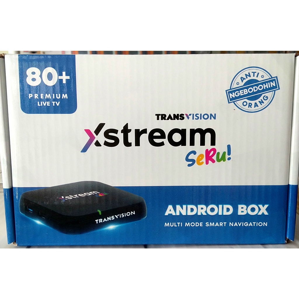 Jual ANDROID BOX Transvision Xstream Seru 8GB Storage Gratis pkt ...