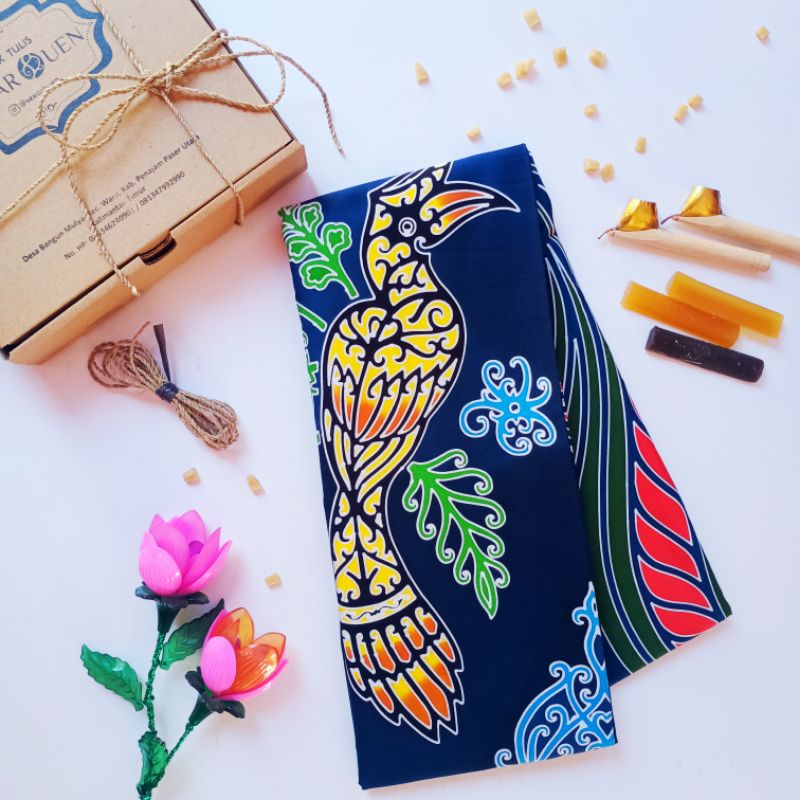 Jual Kain Batik Tulis Khas Kalimantan Motif Enggang Borneo - Sekar Buen ...