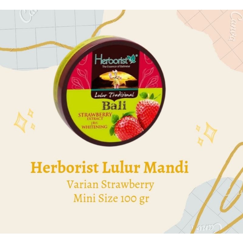Jual Herborist Lulur Tradisional Bali - varian strawberry | Shopee ...