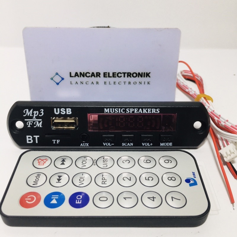 Jual Mp3 Kit Modul Bluetooth 5.0 USB AUX Fm Ridio 12V Original VTF ...