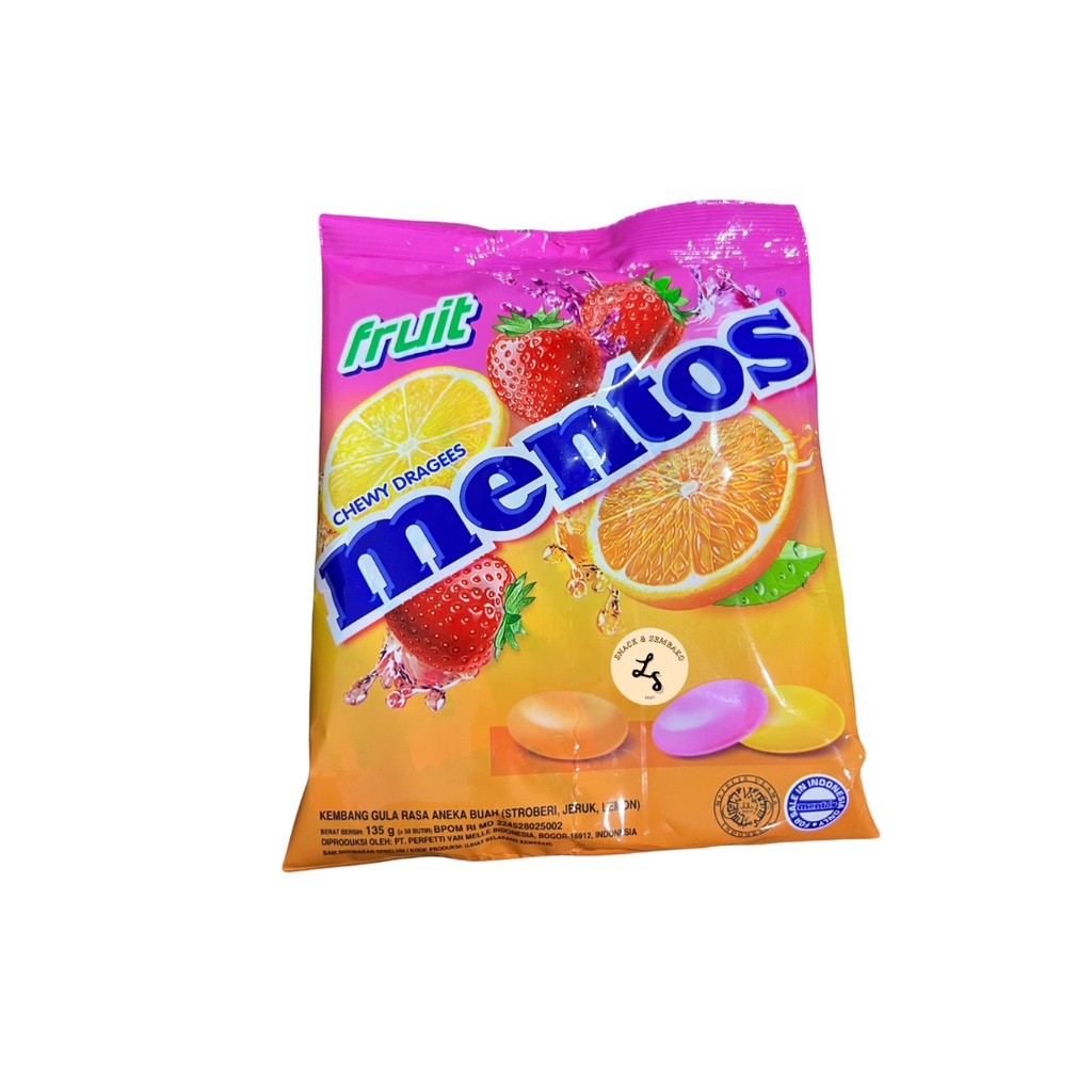 Jual Permen Mentos Rasa Mint/Buah 1 Bungkus Isi 50 Butir | Shopee Indonesia