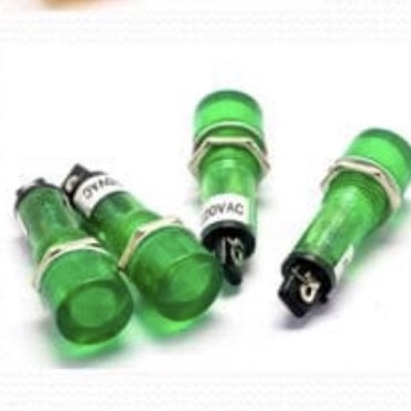 Jual Pilot Lamp Plastik/Lampu Indikator 220VAC Pilot Lamp Plastik 12VDC ...