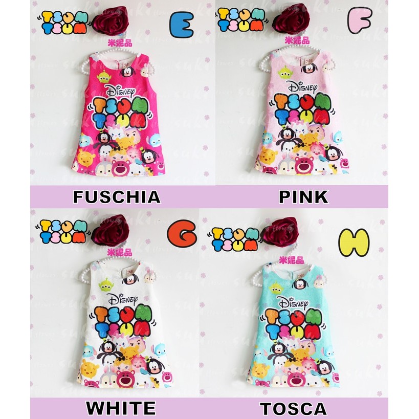 Jual Dress Jacquard Anak Bayi Tsum-Tsum Mini | Shopee Indonesia